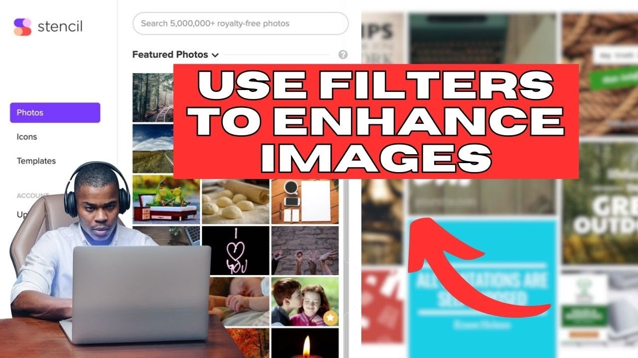 How to Use Filters to Enhance Images in GetStencil 2024? - YouTube