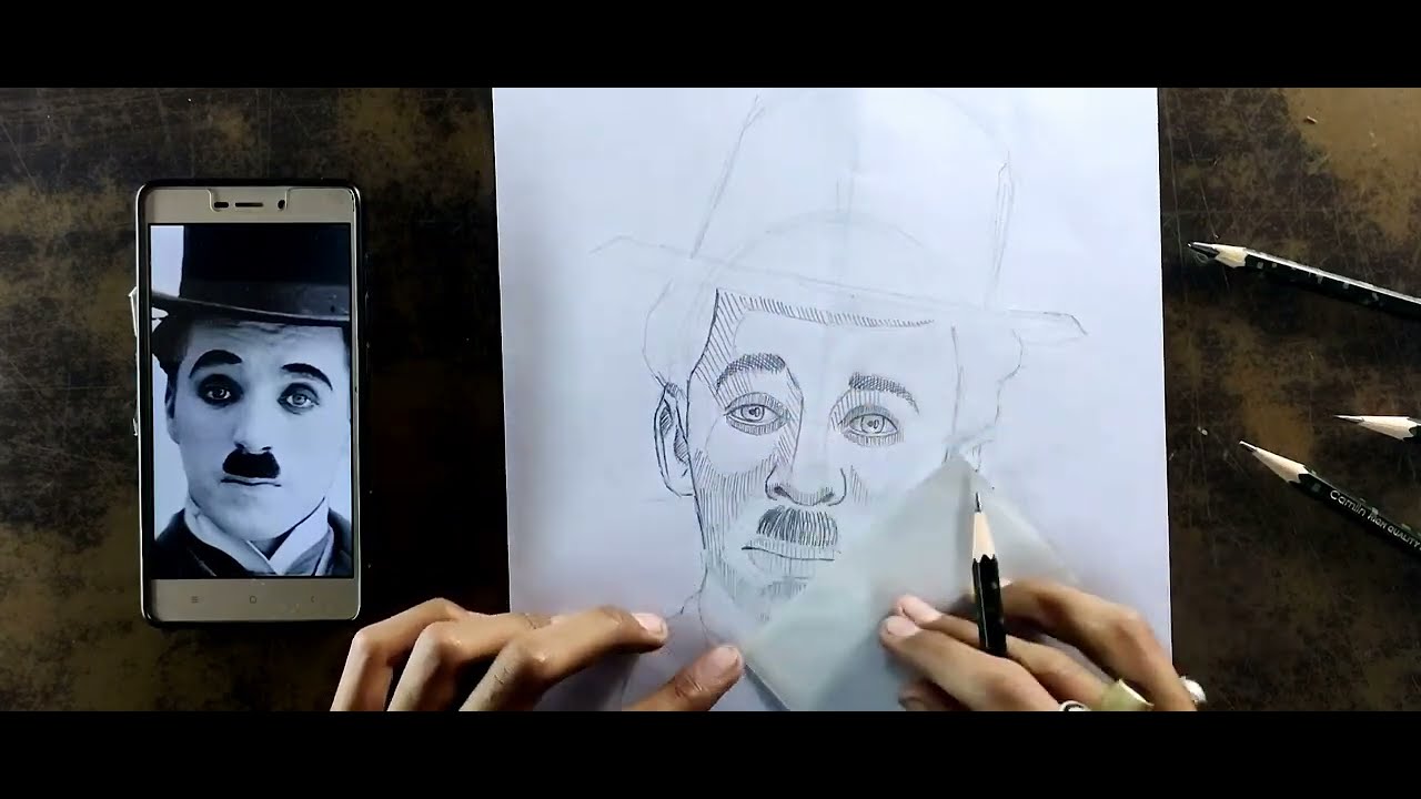 "Masterful Charlie Chaplin Drawing with the Loomis Method: Step-by-Step ...