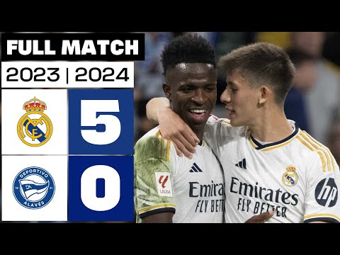 Real Madrid 5 - 0 Deportivo Alavés | PARTIDO COMPLETO | LALIGA EA SPORTS 2023/24