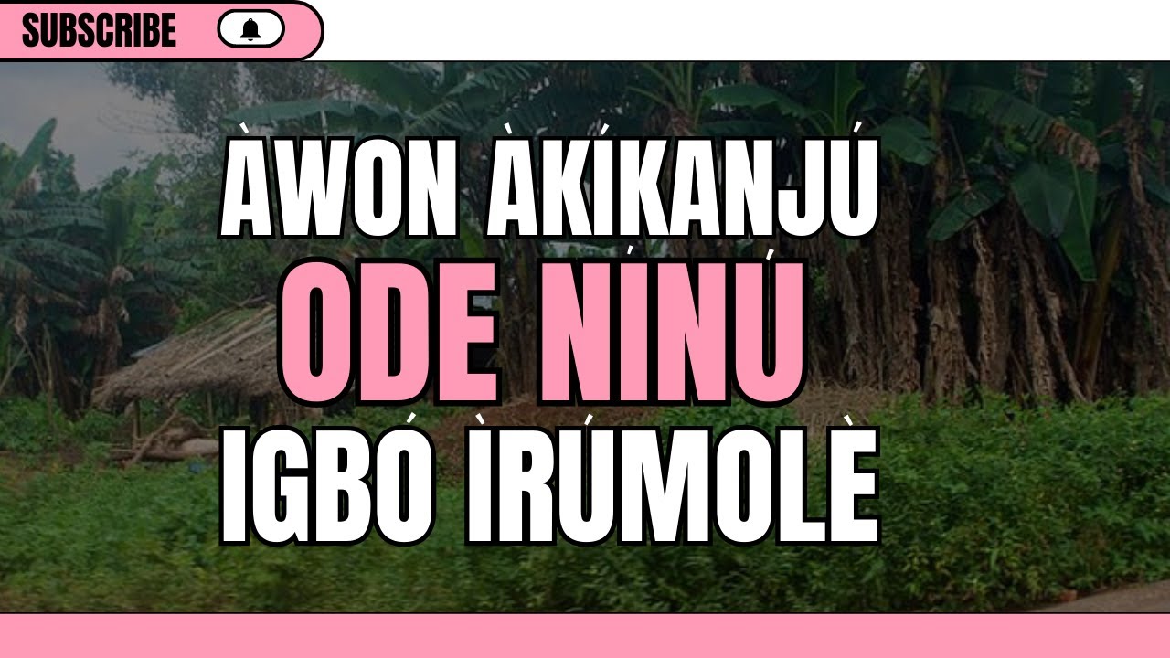 Ogboju Ọdẹ ninu Igbo Irunmole: AWON AKIKANJU ODE NINU IGBO IRUMOLE 38 ...