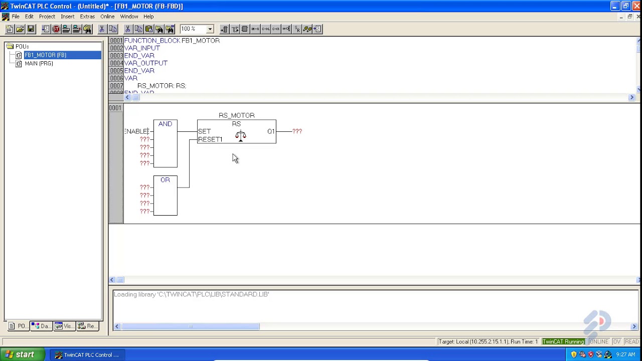 Twincat Sesi 17 Function Block Fb Youtube