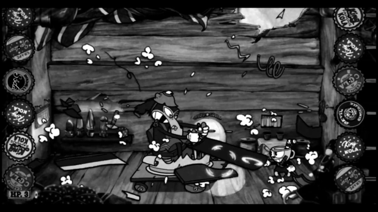 Cuphead the Expert in: Murine Corps in Black and White - YouTube