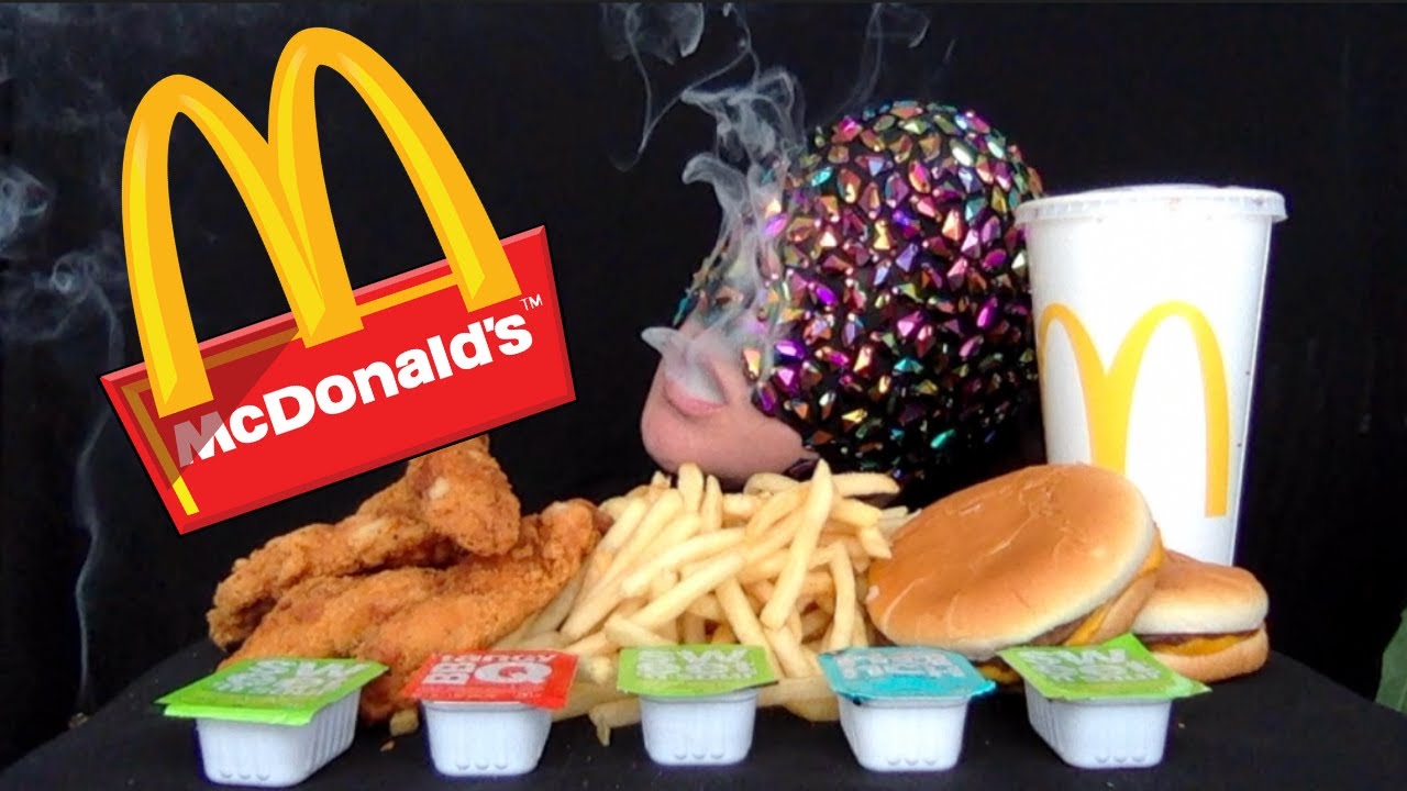 McDonalds ASMR Mukbang - The Masked Eater - YouTube