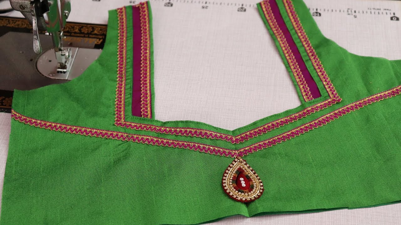 Easy Stitching Blouse Design - YouTube