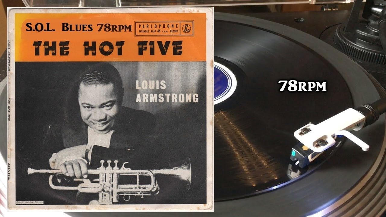 Louis Armstrong & His Hot Five - S.O.L. Blues, 1946, Parlophone - R ...