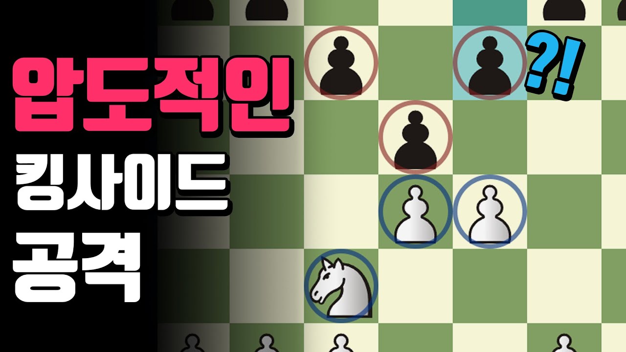 압도적인 킹사이드공격으로 체스 이기는 방법 | Kingside Attack | 체스 교훈적인 경기 - YouTube