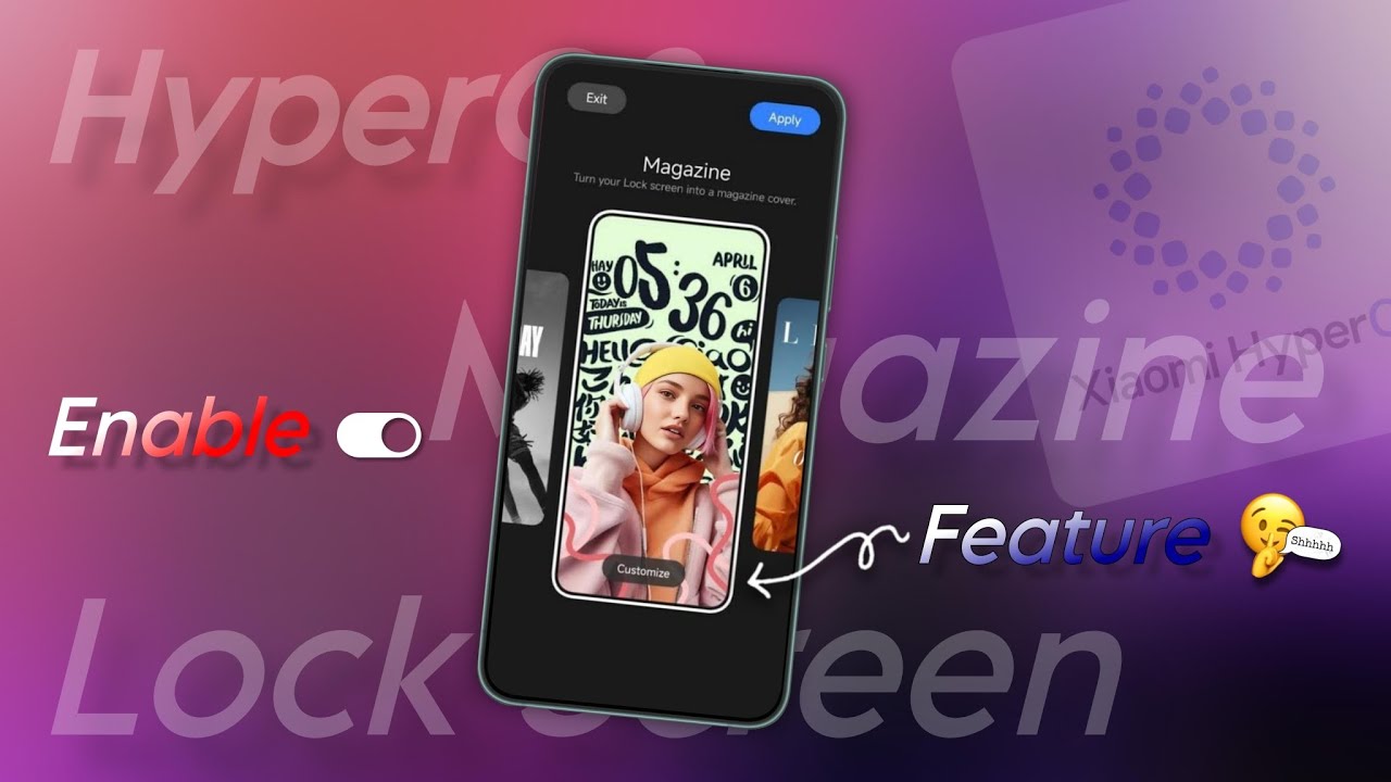 Enable HyperOS Magazine Lock Screen Full Customiztion Working enable-hyperos-magazine-lock-screen-full-customiztion-working
