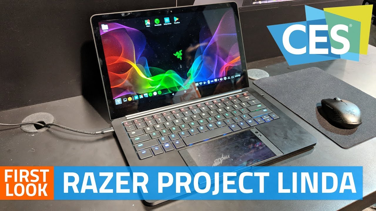 Razer Project Linda First Look | Laptop Powered by Android Smartphone ...