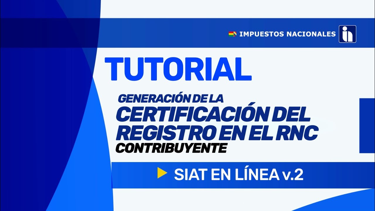 CERTIFICACIÓN DE REGISTRO EN EL RNC PARA CONTRIBUYENTES - YouTube