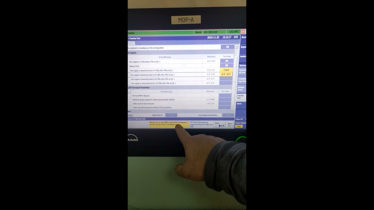 Angle Encoder Test Procedures, ME Engine, MOP - YouTube