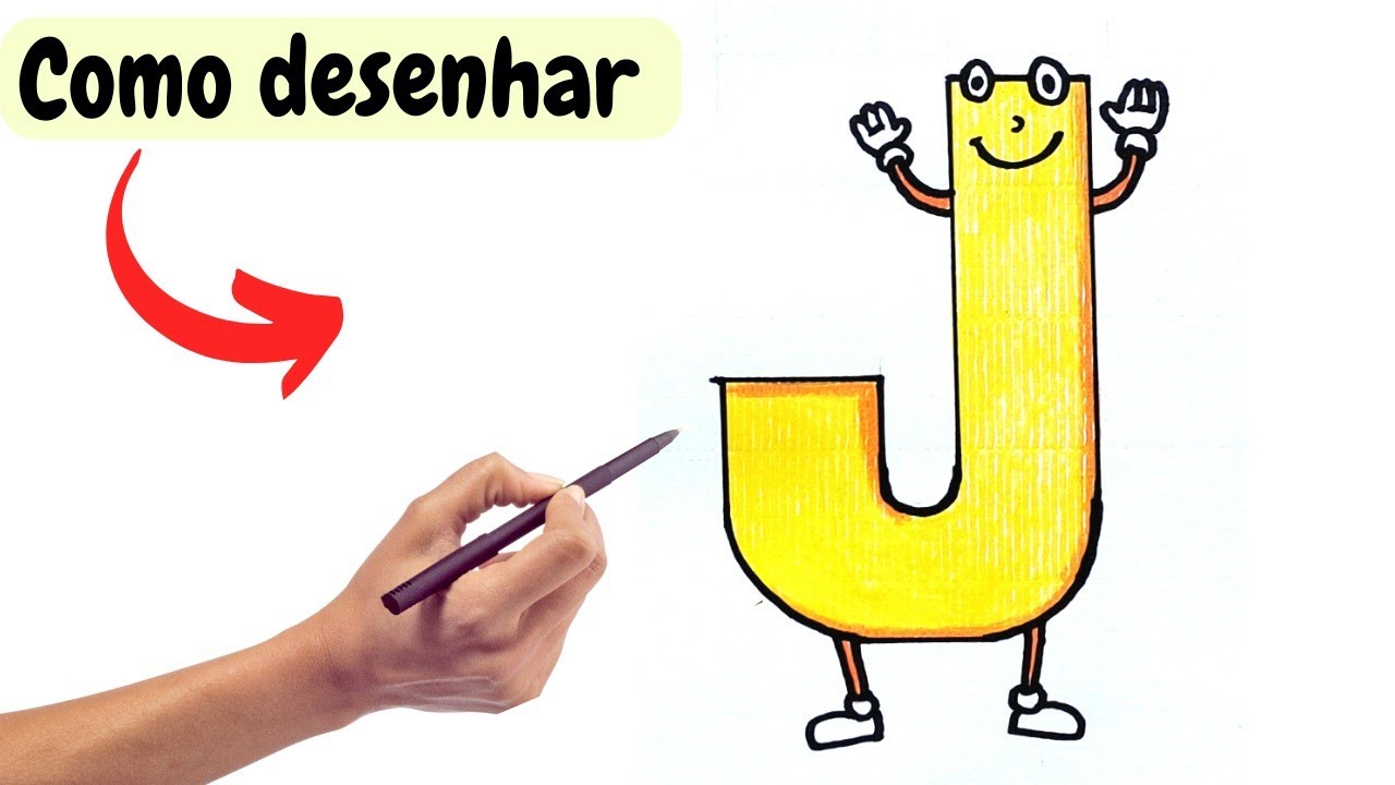Como Desenhar a Letra J animada fácil e bonita - YouTube