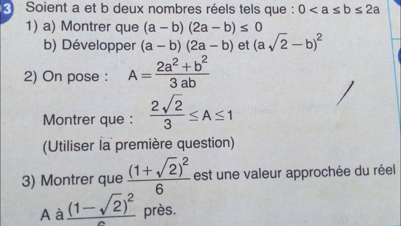 Ordre dans IR :exercice 103 page 64 du manuel Najah en mathématiques ...