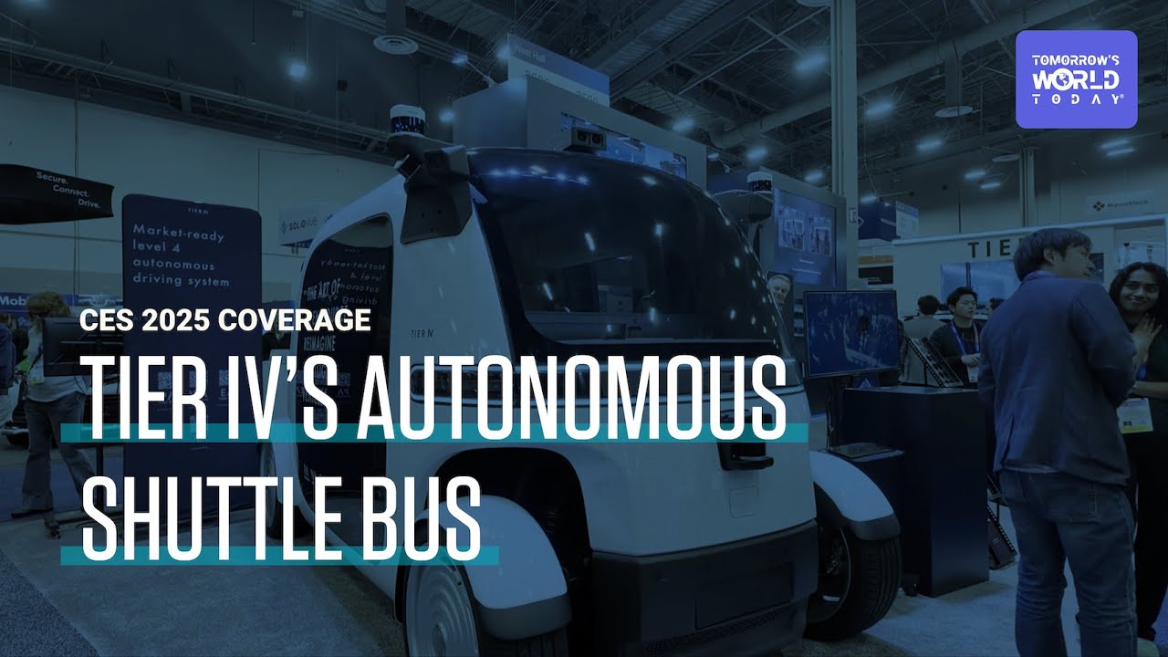 TIER IV Showcases Autonomous Shuttle Bus at CES 2025 - YouTube