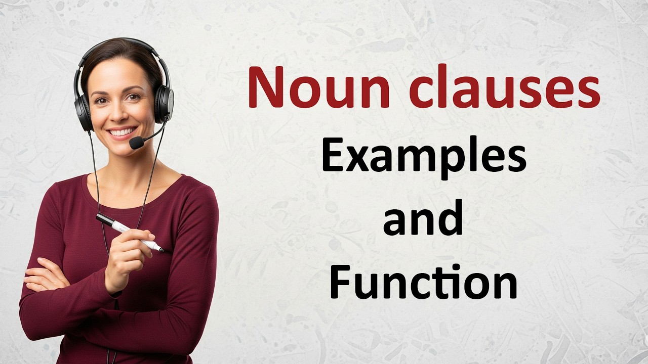 Noun clauses examples and function | Easy English grammar lesson with ...