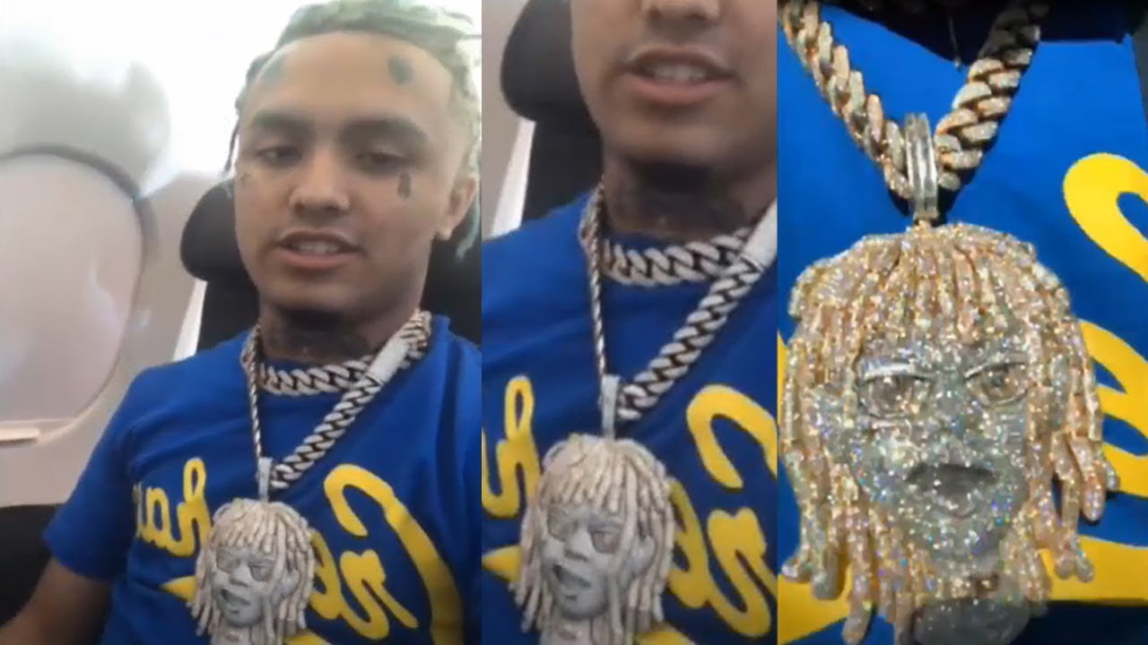Lil Pump MUESTRA su nueva CADENA de ORO y DIAMANTES - YouTube