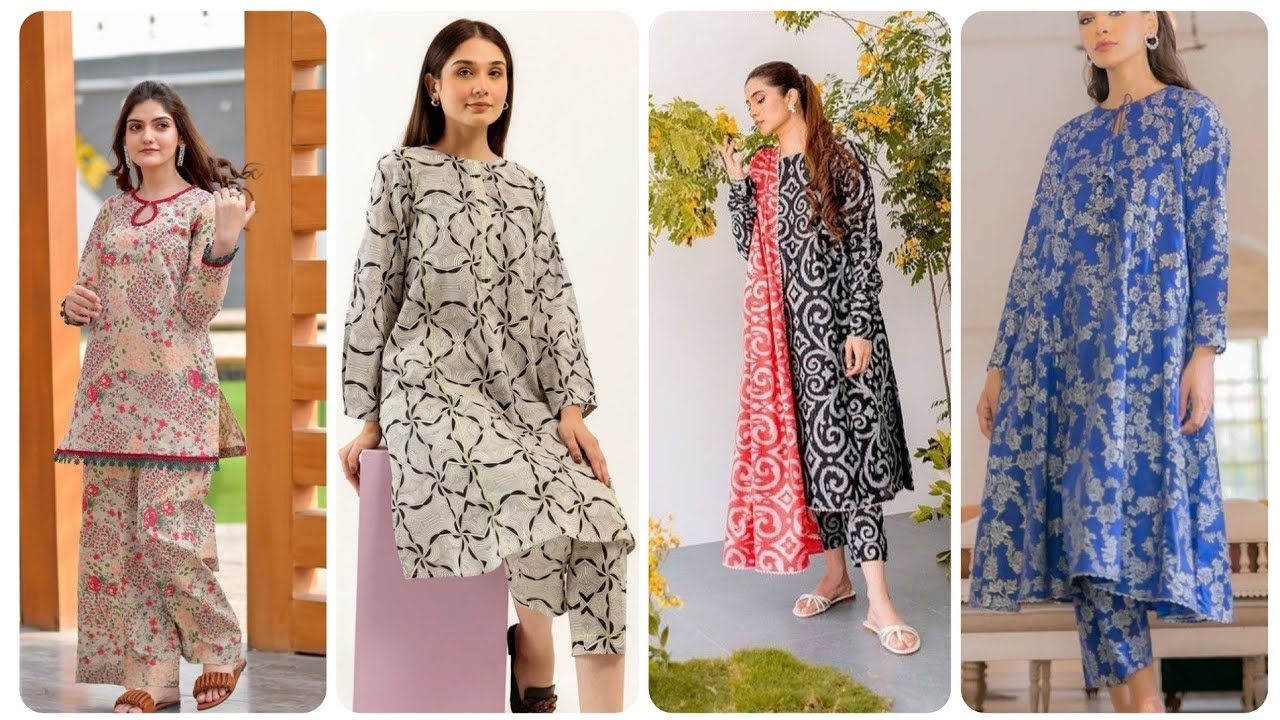 newest style and super stylish printed dress designes idea's - YouTube