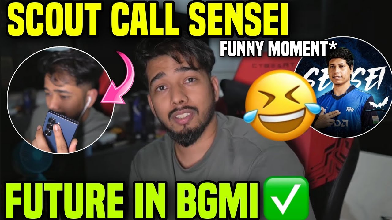 Sc0ut live call SENSEI 📞🤣 Funny Moment - YouTube