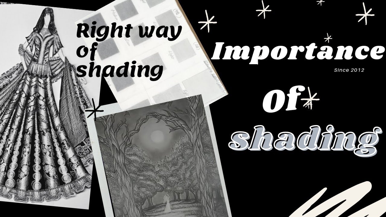 | Basics of shading for Fashion illustrations |Right ways of shading|🎨 ...