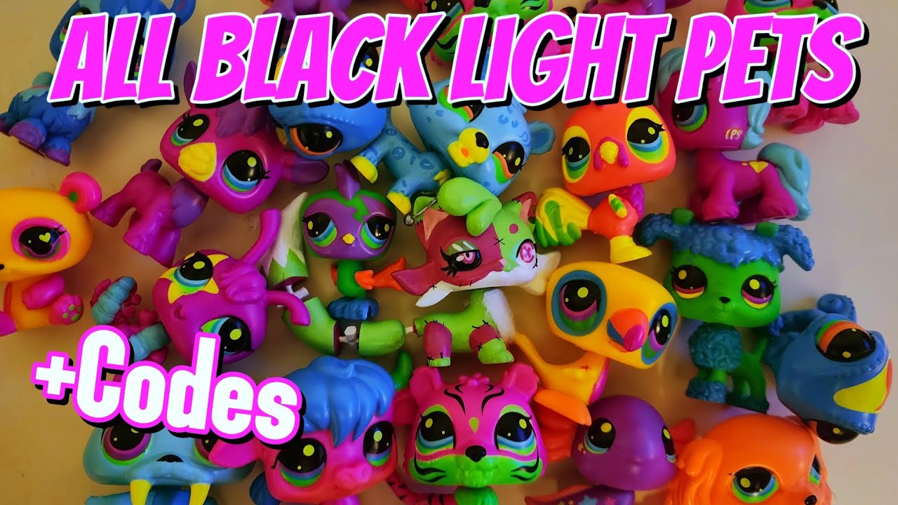 Littest Pet Shop Black Light pets Wave 3 (Plus Codes) Review - YouTube