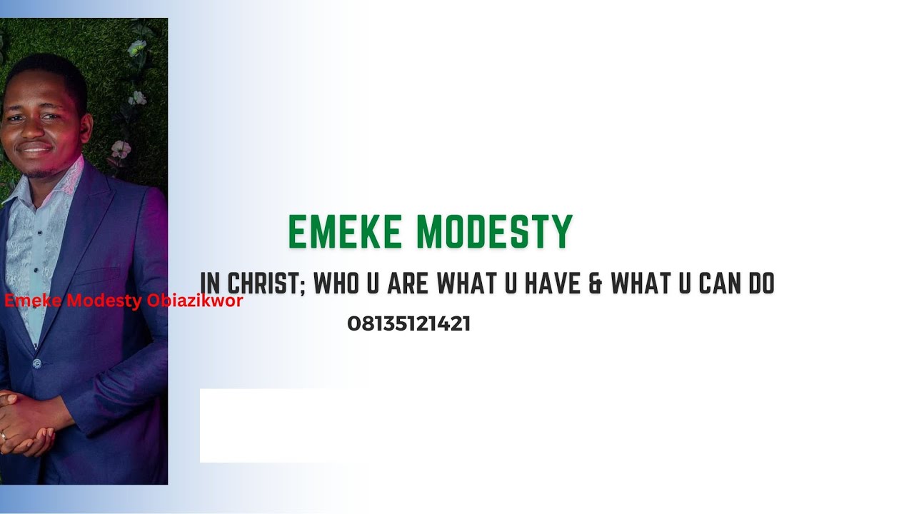 EMEKE MODESTY Christ gospel channel - YouTube