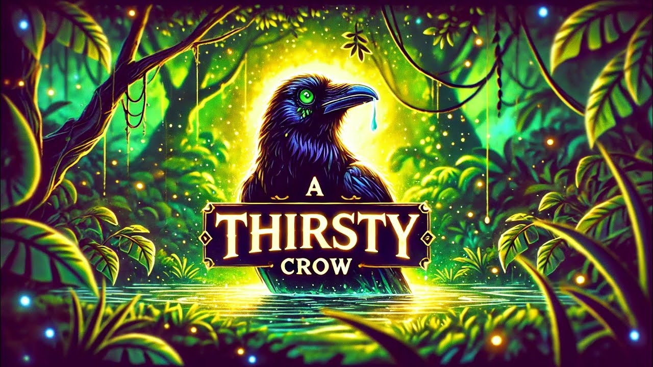 A thristy crow #birds #stories #animated - YouTube