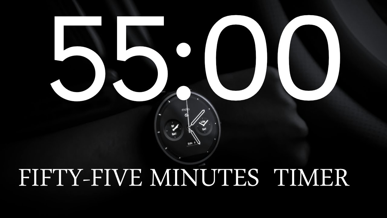 55 Minute Timer | 55 Minute Silent Countdown | Almost an Hour of Focus ...