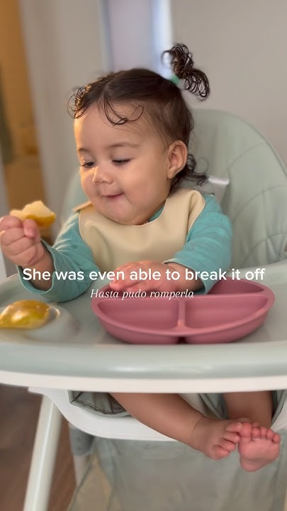 Day 37: Baby eats Pear for the first time #pear #startingsolids #blw # ...