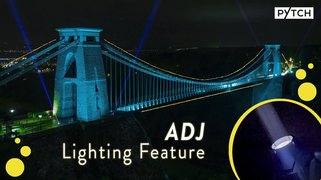 Clifton Suspension Bridge Lighting - ADJ Lighting Feature - YouTube
