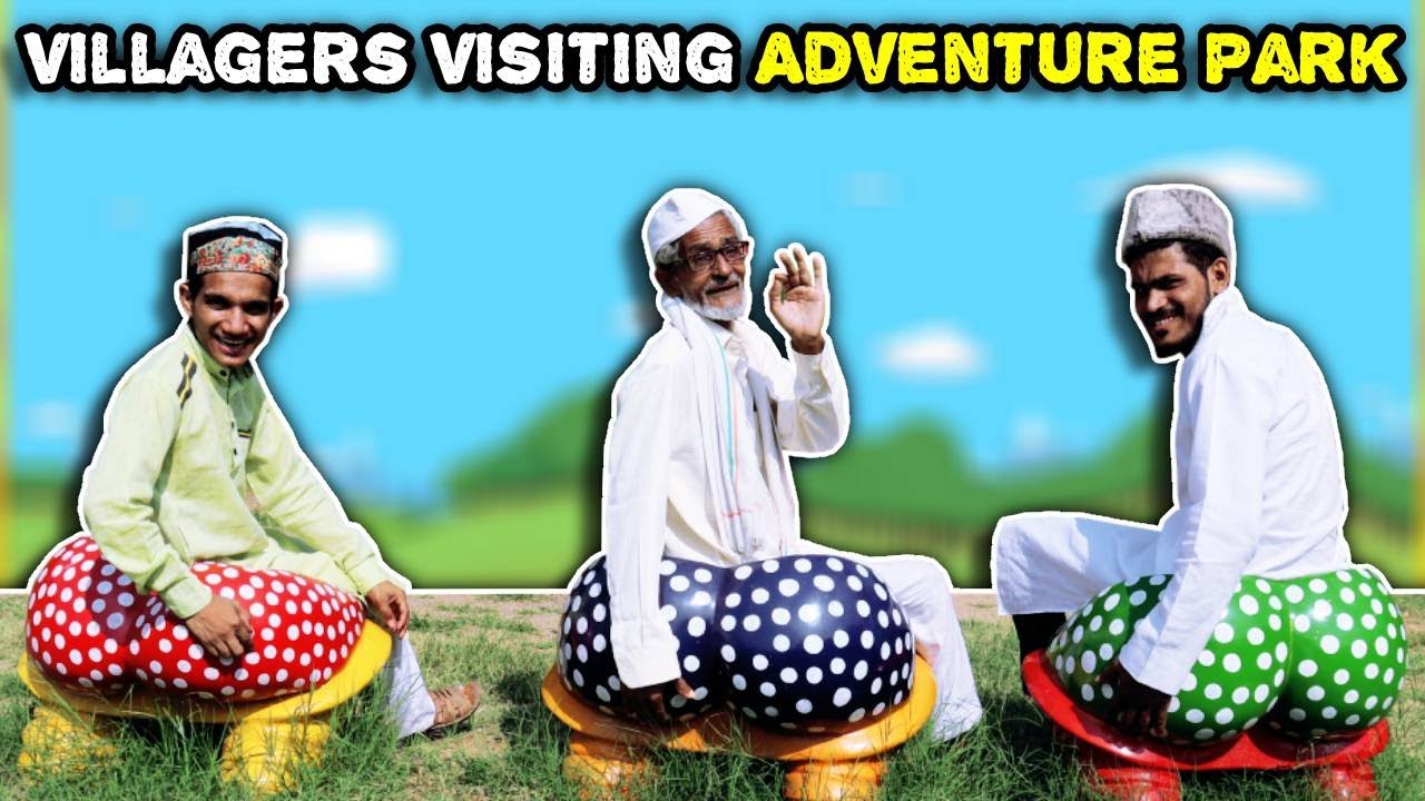Villagers Visit Adventure Park For First Time ! Common Man Show - YouTube