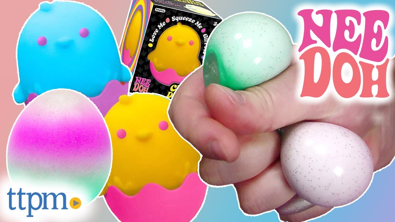 NeeDoh Chicka DeeDoos and Mellow Marble Egg - YouTube