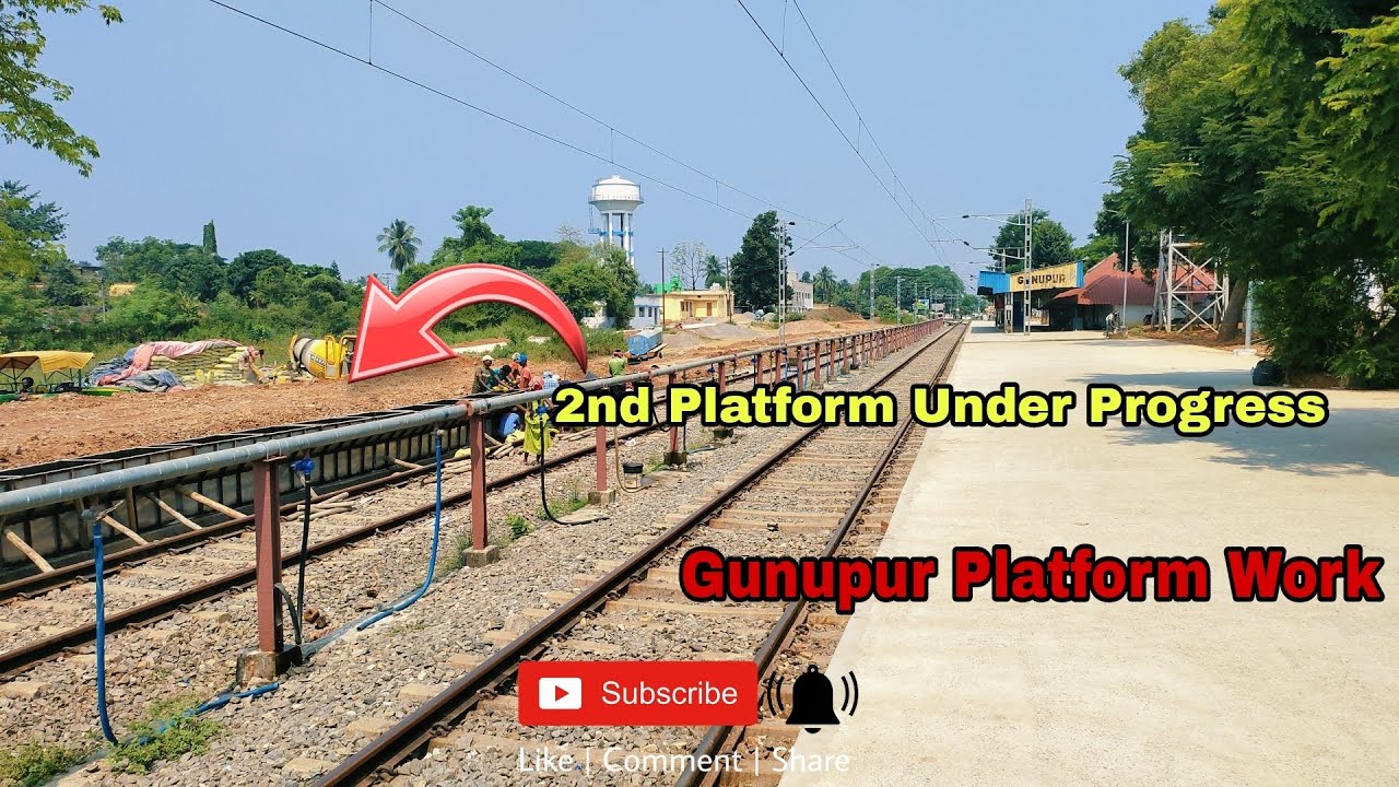 Gunupur Railway Station Platform Work #Platform #redevelopment # ...