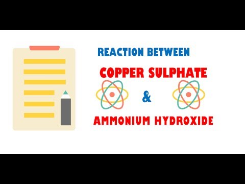 Copper Sulphate and Ammonium Hydroxide - YouTube