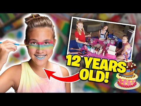 HOW I SPENT MY 12th BIRTHDAY!!! Jillian's Art Birthday Party!