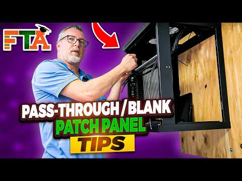 How To Install a Blank Patch Panel | Pass-Through Patch Panel ...