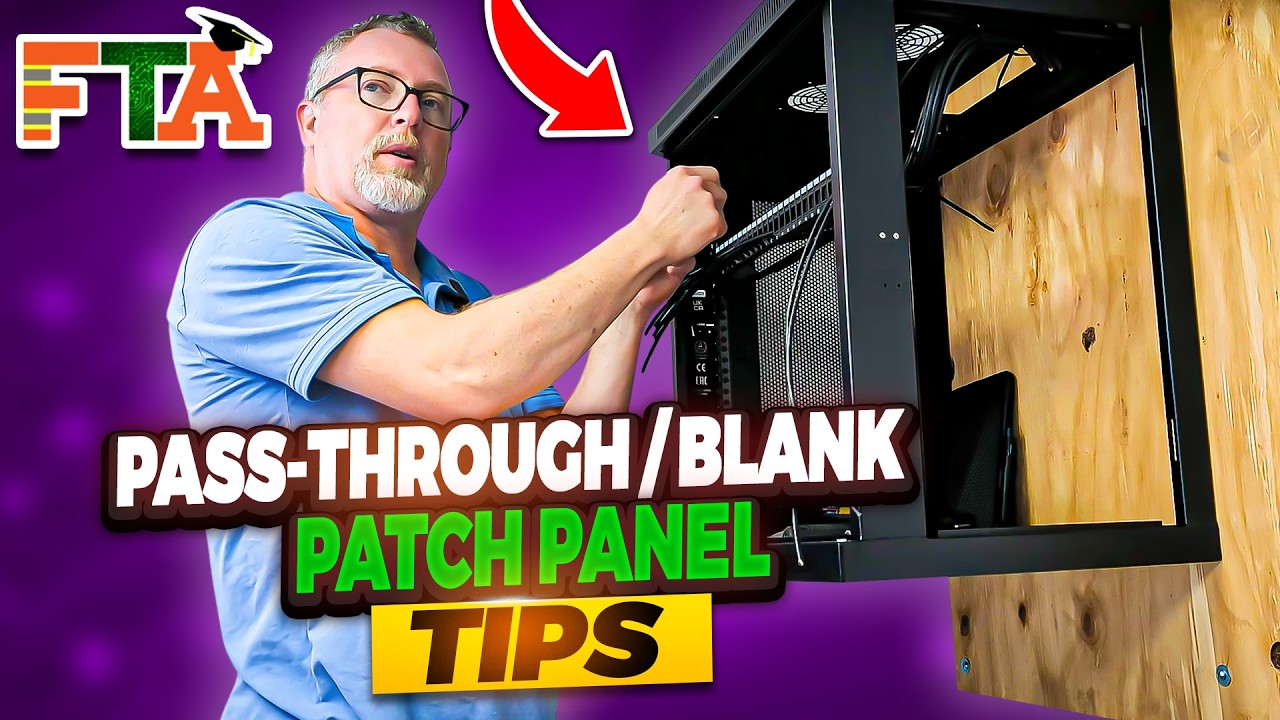 How to Terminate Pass-Through Patch Panel with Keystones (Easy Tutorial ...