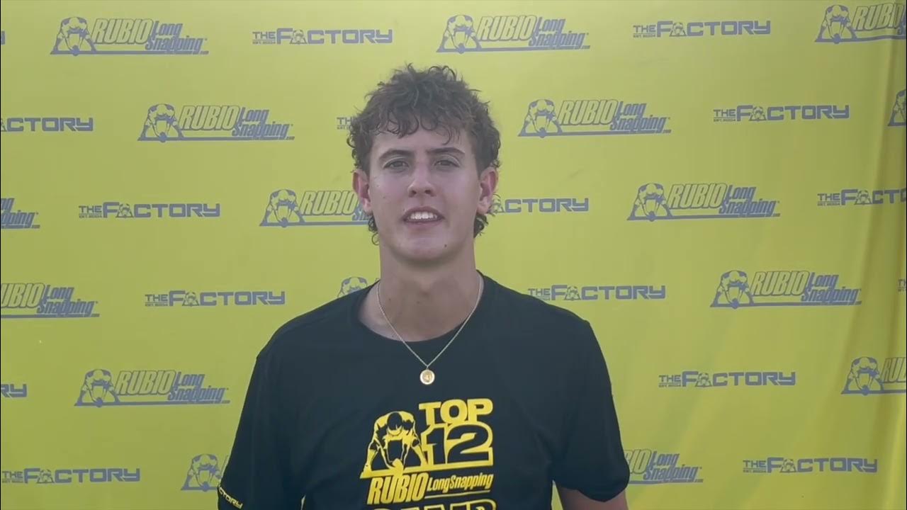 Rubio Long Snapping, Andrew O'Reilly, Top 12 Camp Interviews - YouTube