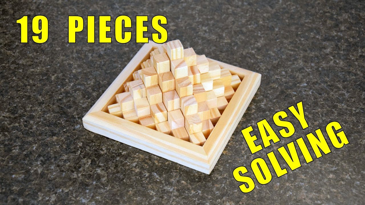 How To Solve A 19 Pieces Pyramid Puzzle - YouTube