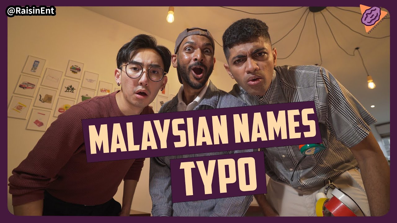 Malaysian Names Typo - YouTube