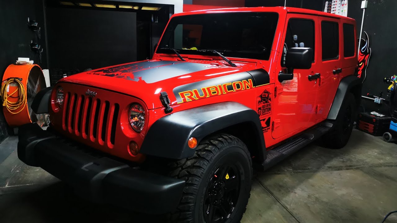 Jeep Wrangler Rubicon X Unlimited 2007 Red Devil Edition 4K - YouTube