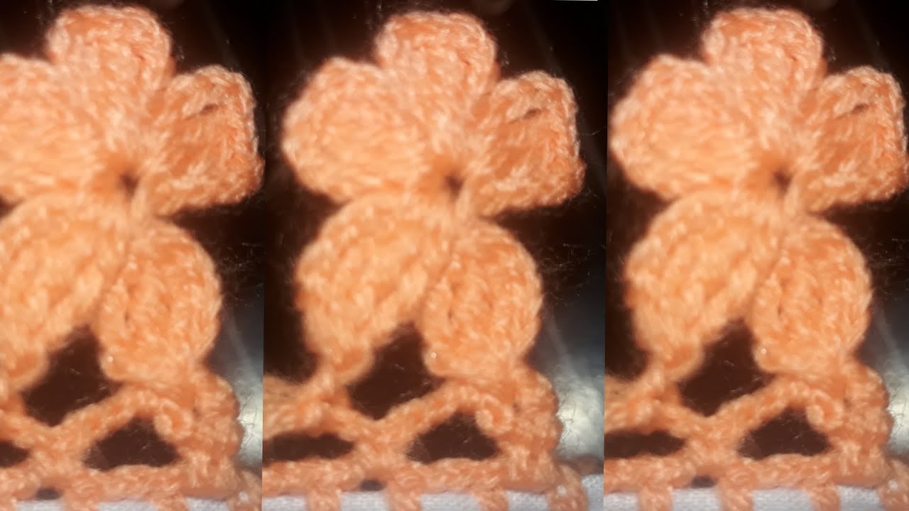 crosia flower lace design step by step simple and easy design for ...