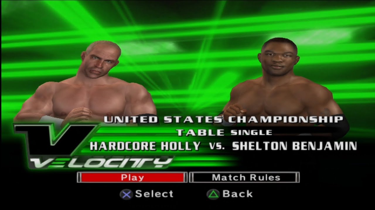 WWE SmackDown vs. Raw 2007 - Hardcore Holly vs Shelton Benjamin | Table ...