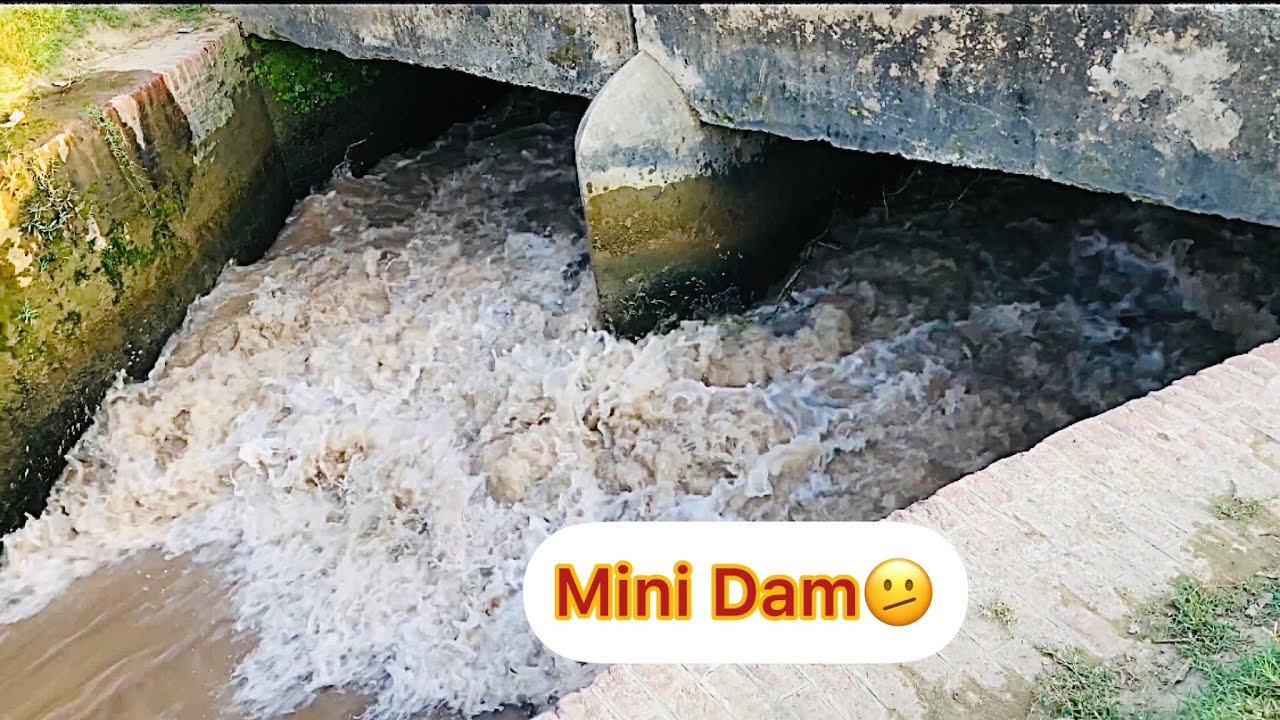 Mini dam in our village - YouTube