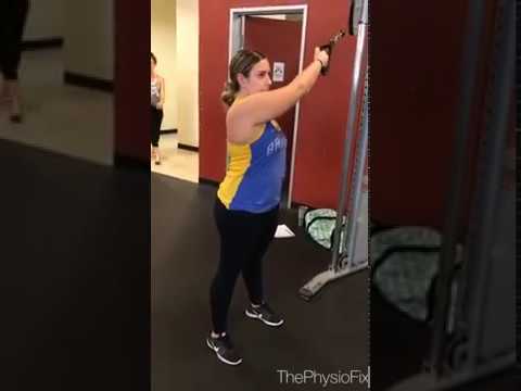 Shoulder Strengthening: standing cable D1 PNF pattern- flexion and ...