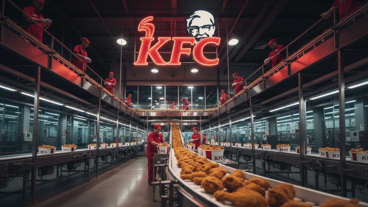 Cómo se produce el Pollo Frito KFC | Así es el proceso en cocina ...
