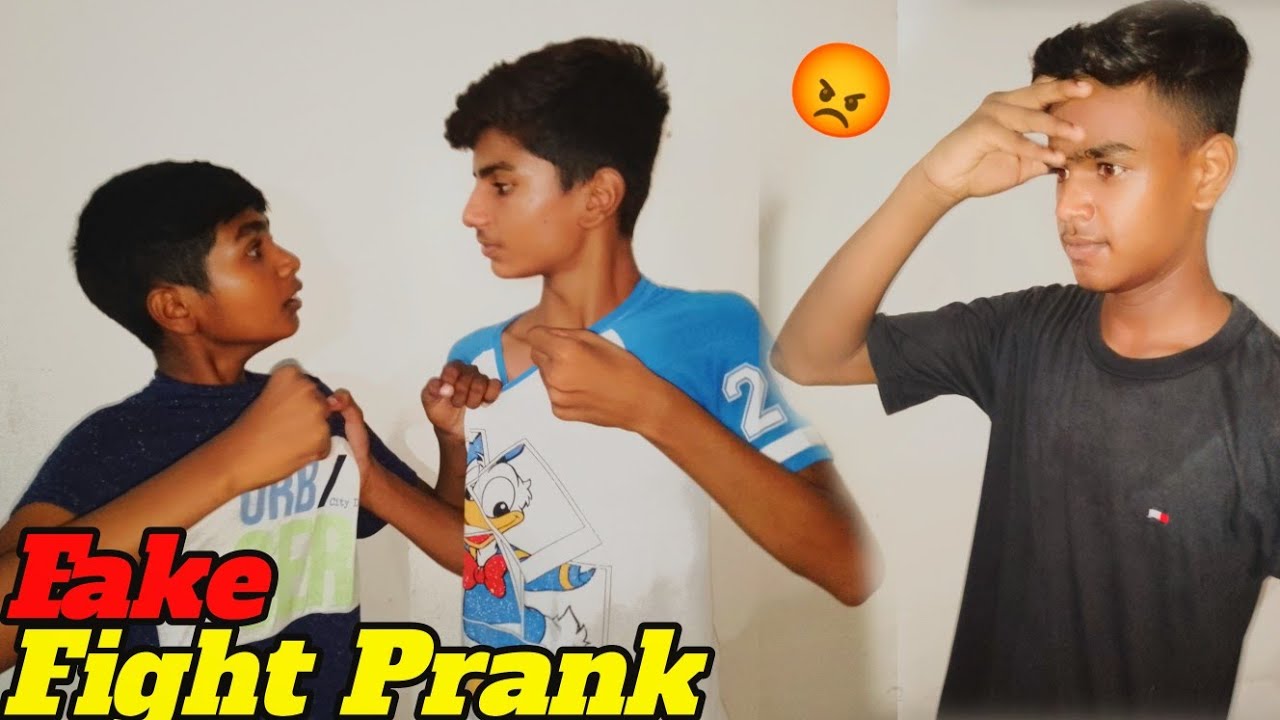 Fake Fight Prank On My Friend 🤣 - YouTube