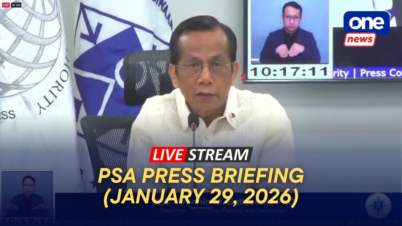 LIVE | Philippine Statistics Authority holds press briefing (January 29 ...