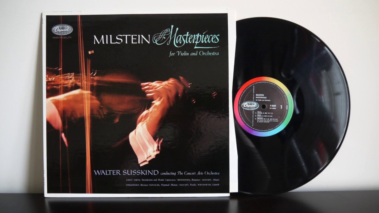 Nathan Milstein Masterpieces For Violin And Orchestra (1960) Capitol ...