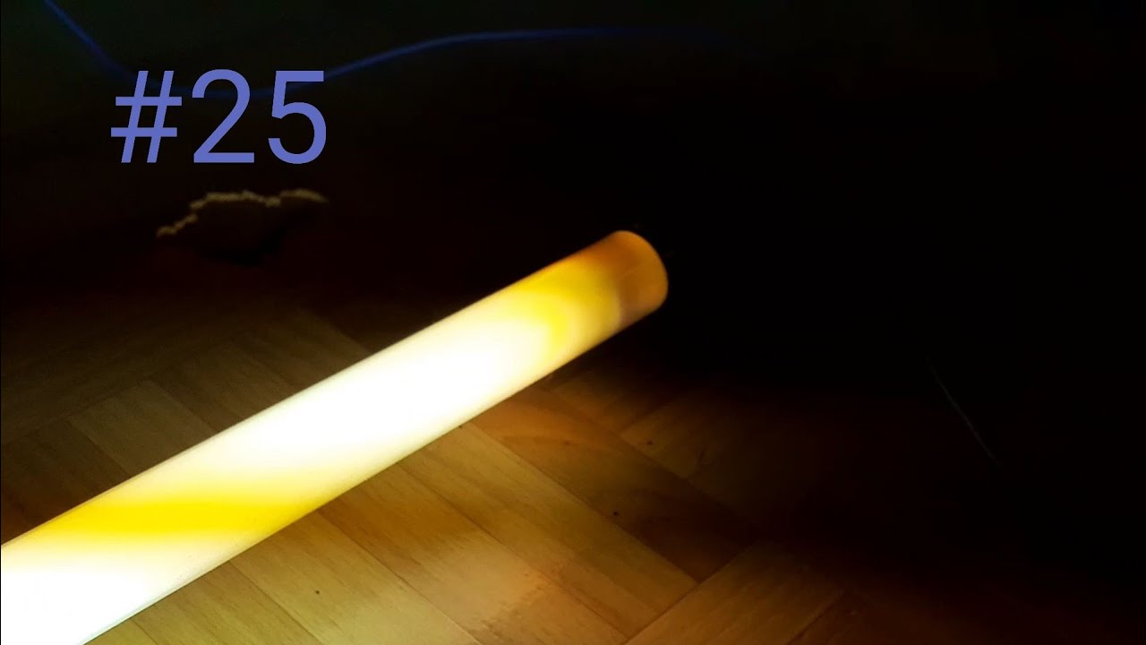 Fluorescent tube burnout #25: OSRAM L18W/20 Cool white T8 - YouTube