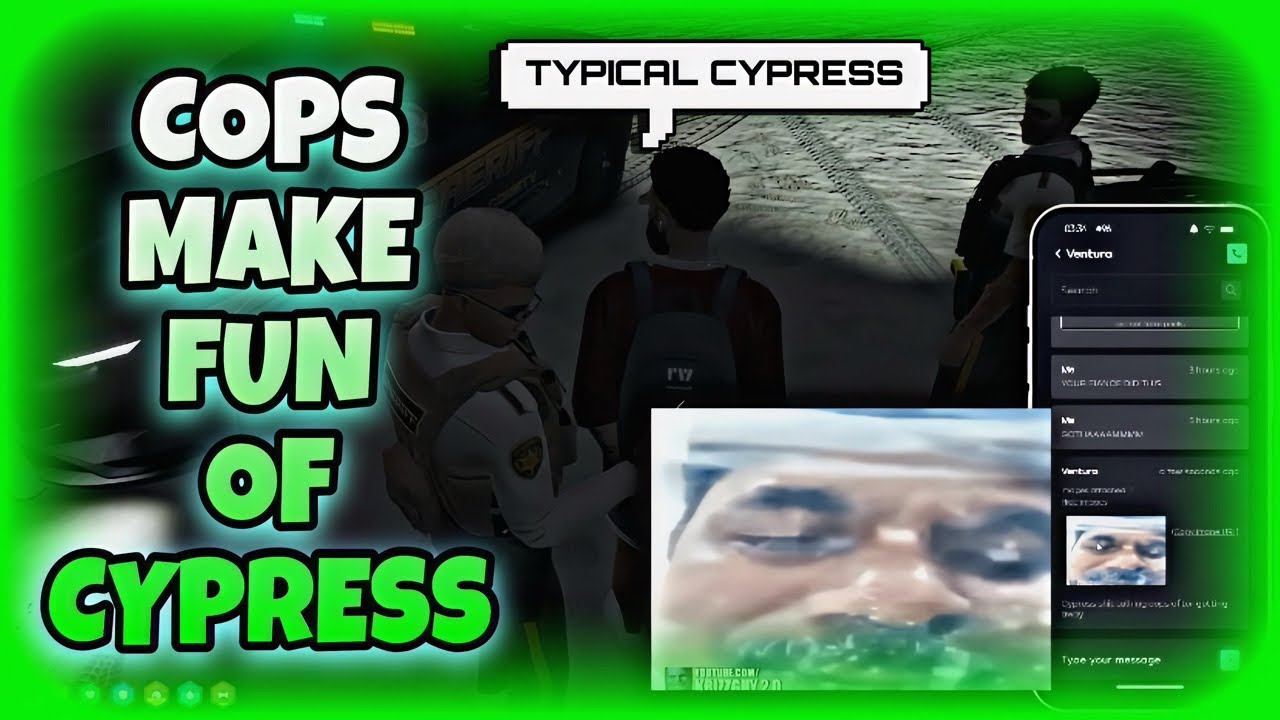 Cops Make Fun of Cypress For Driving Off Pier | Besties | NoPixel GTA ...