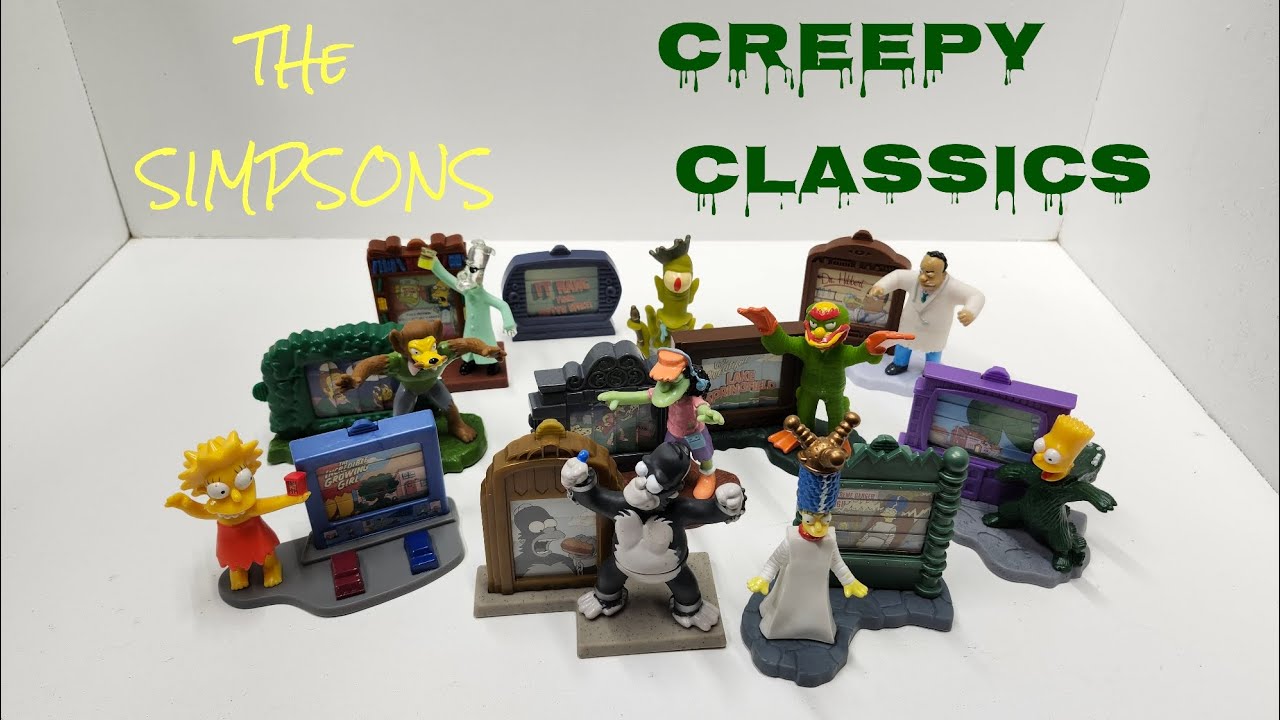 The Simpsons Creepy Classics 2002 Burger King Kid's Meal Toys set of 10 ...